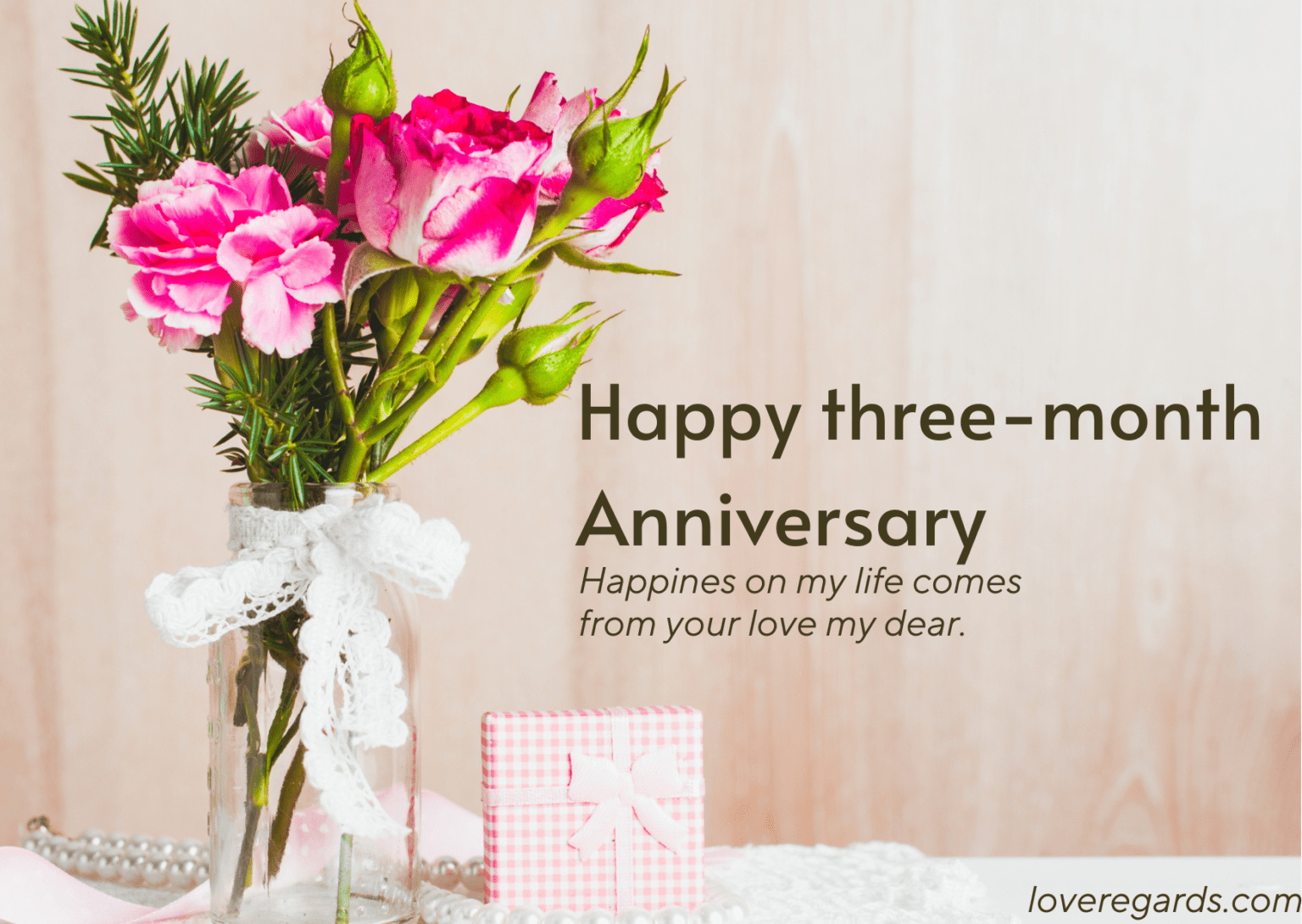 Happy three months anniversary: Heartfelt Wishes, Quotes