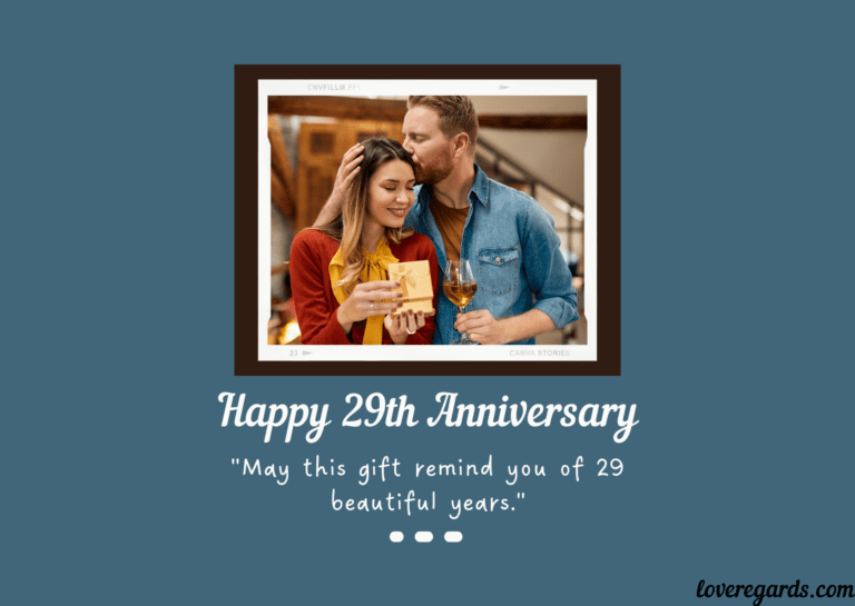 Happy 29th Anniversary: Blessings, Gifts, and Heartfelt Wishes