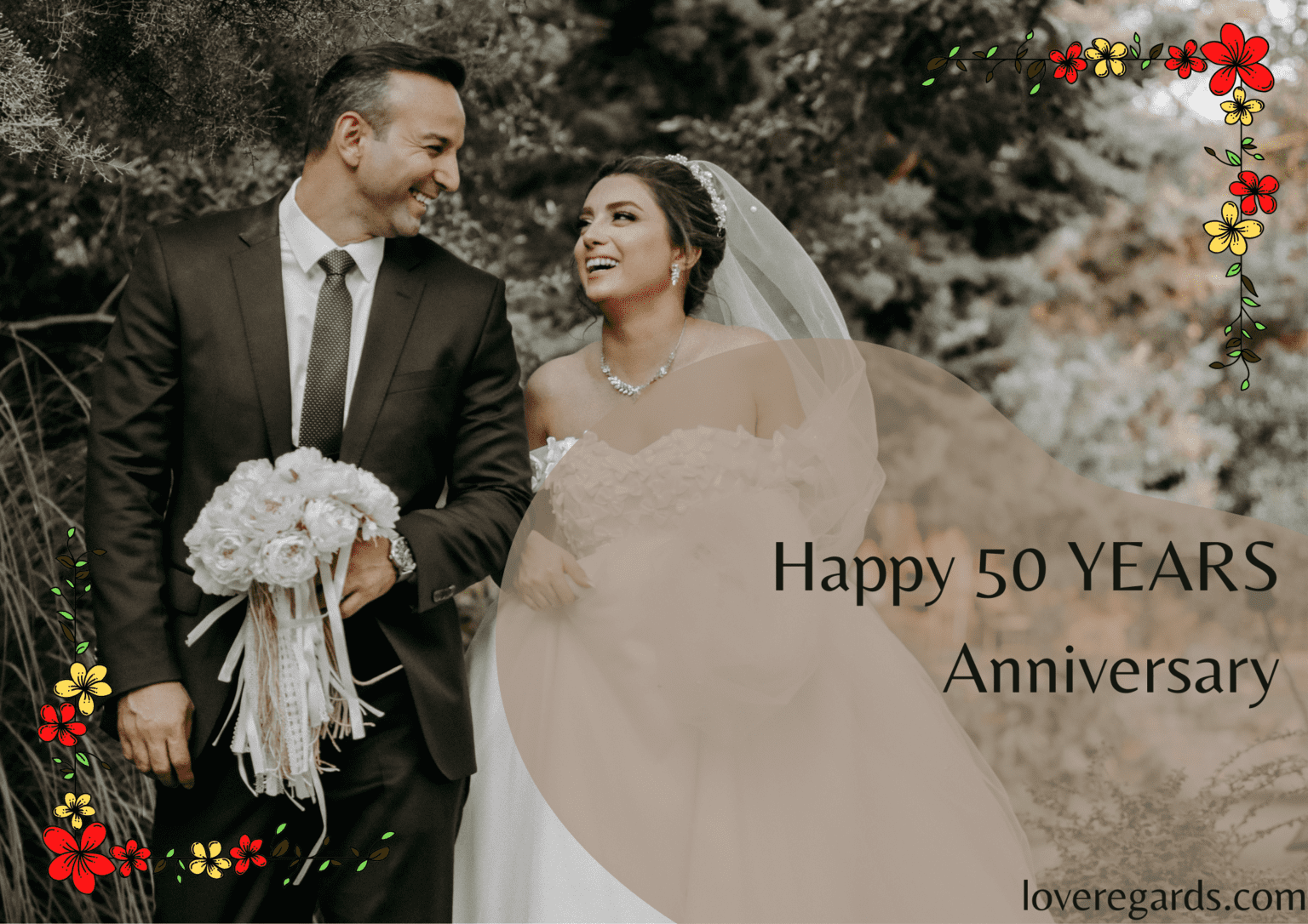 Happy 50th Anniversary Blessings, Wishes, and Celebratory Ideas